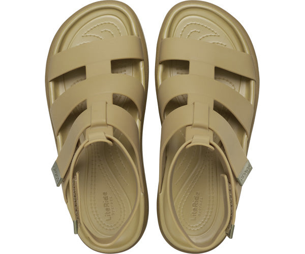 W's Brooklyn Luxe Gladiator - Tan/Tan - Crocs Schweiz